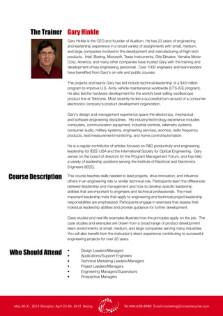 R&D Leadership | PDF