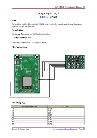 Rdl esp32 development board trainer kit | PDF
