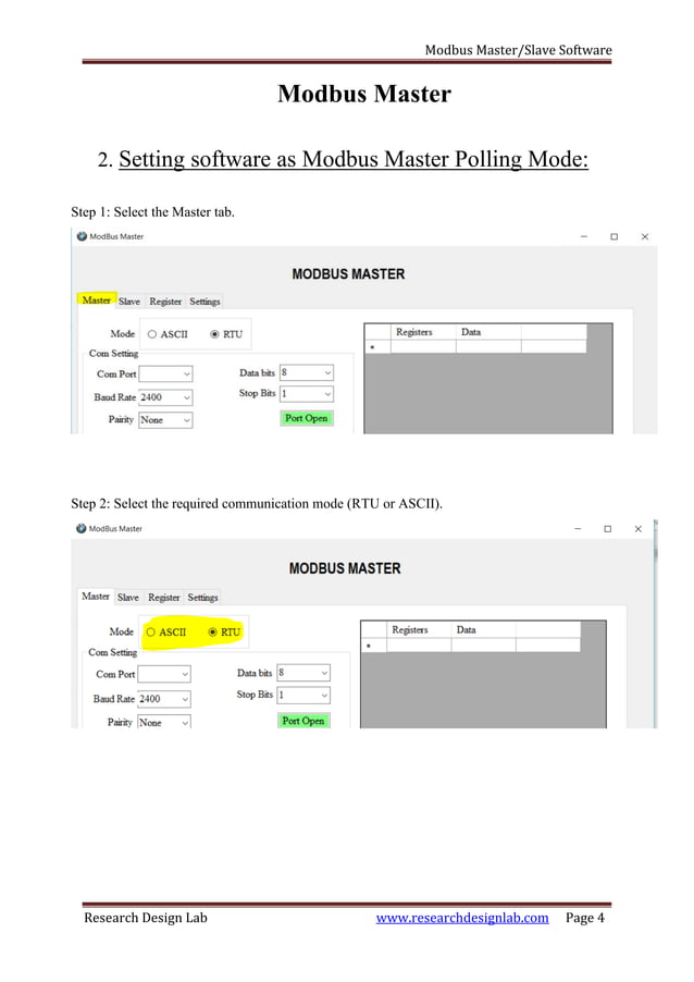 Rdl modbus protocol testing tool | PDF