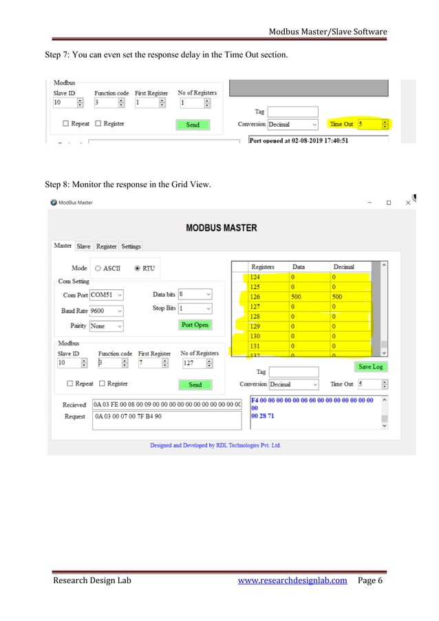 Rdl modbus protocol testing tool | PDF