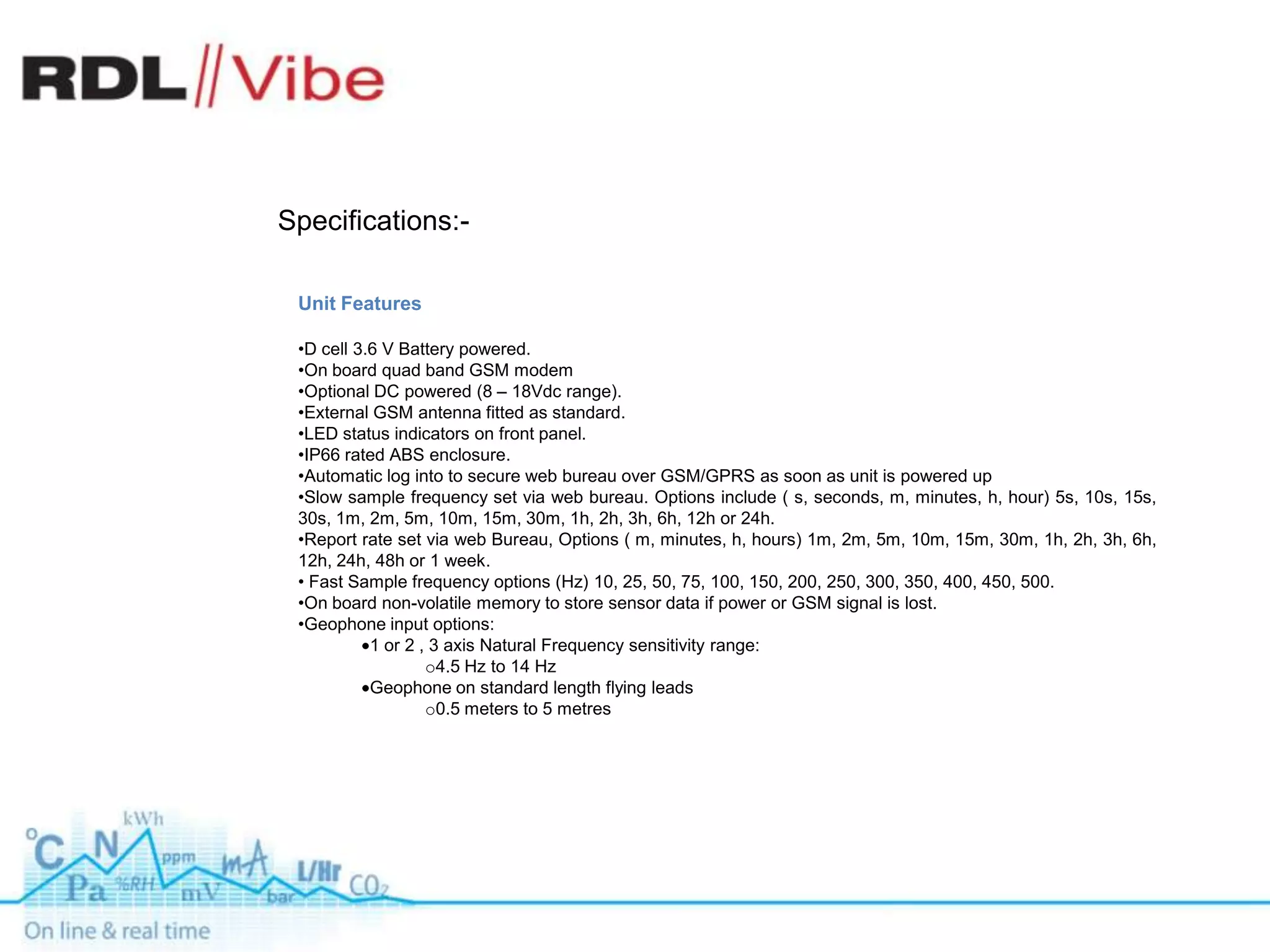 RDL//Vibe remote vibration monitoring system | PPTX