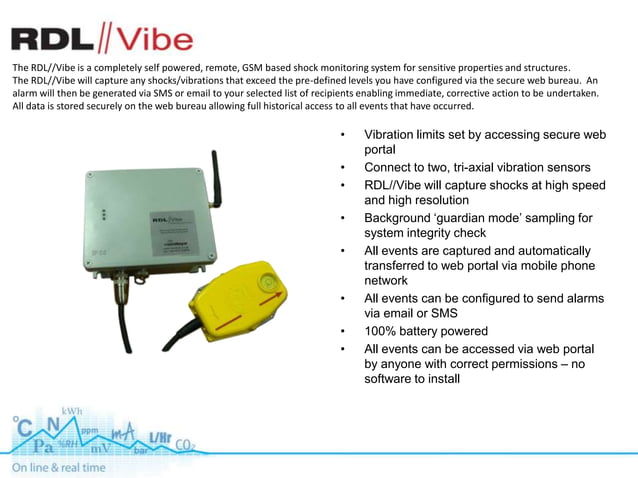 RDL//Vibe remote vibration monitoring system | PPTX | Smartphones ...