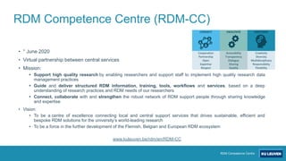 RDM @ KU Leuven: De verbindende kracht van het Research Data Management ...
