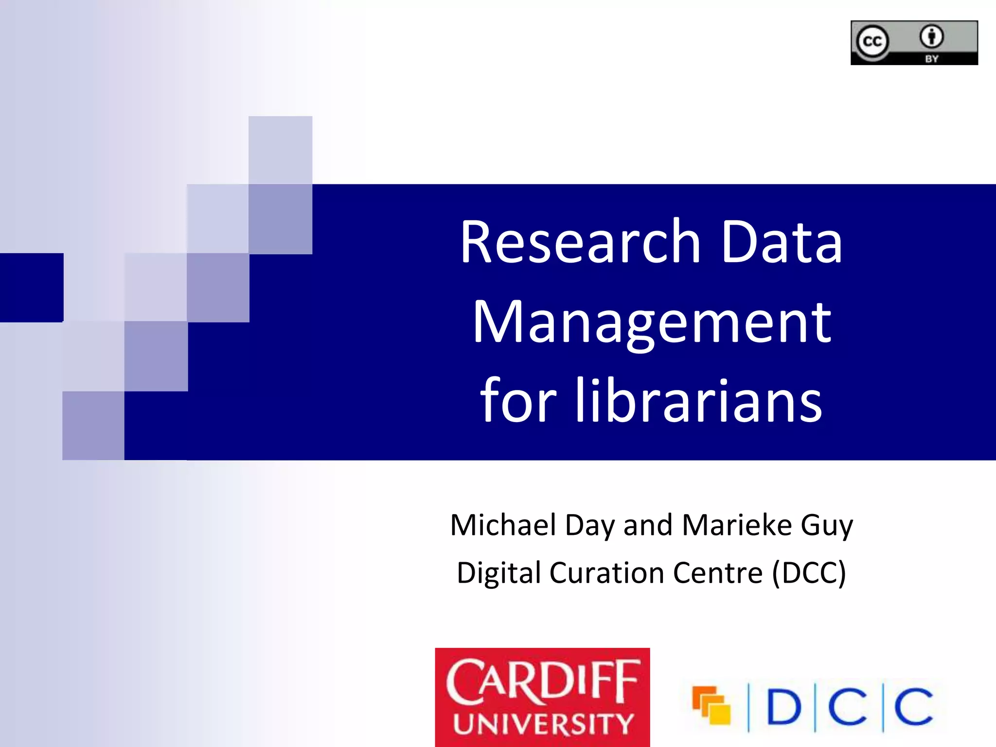 RDM for Librarians | PPT