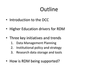 RDM in higher education | PPTX