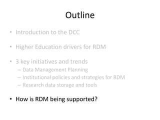 RDM in higher education | PPTX