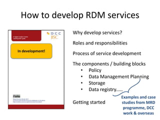 RDM in higher education | PPTX