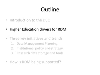 RDM in higher education | PPTX
