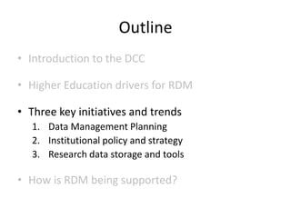 RDM in higher education | PPTX