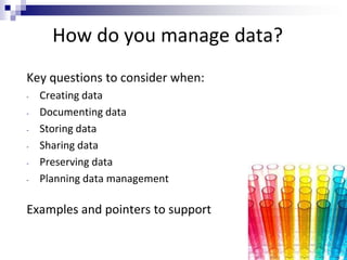 Research Lifecycles and RDM | PPT