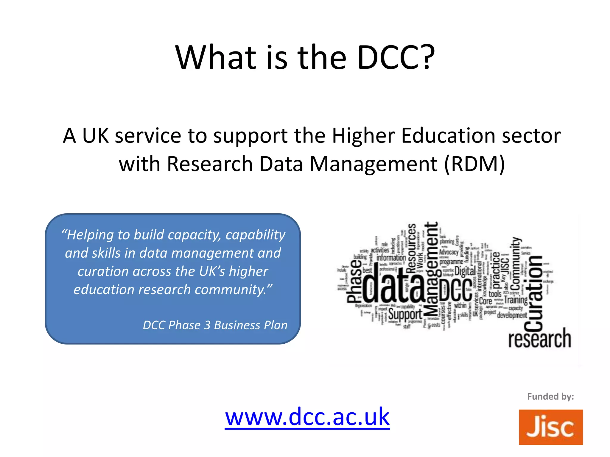 RDM services: an opportunity for libraries | PPT