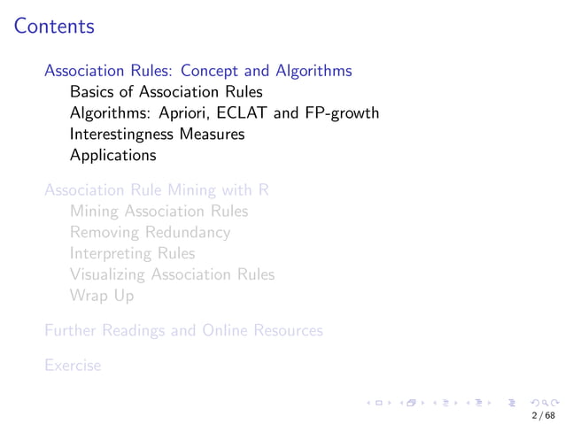 RDataMining slides-association-rule-mining-with-r | PPT