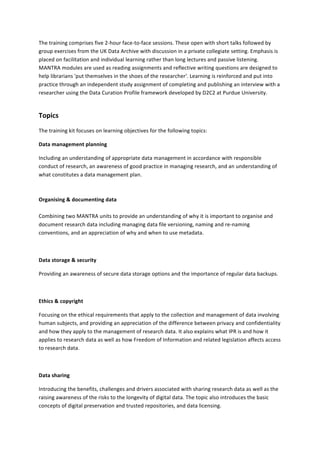 Research Data Management Training for Librarians - An Edinburgh ...