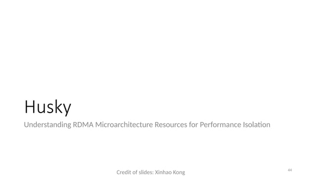 RDMA at Hyperscale: Experience and Future Directions | PPT