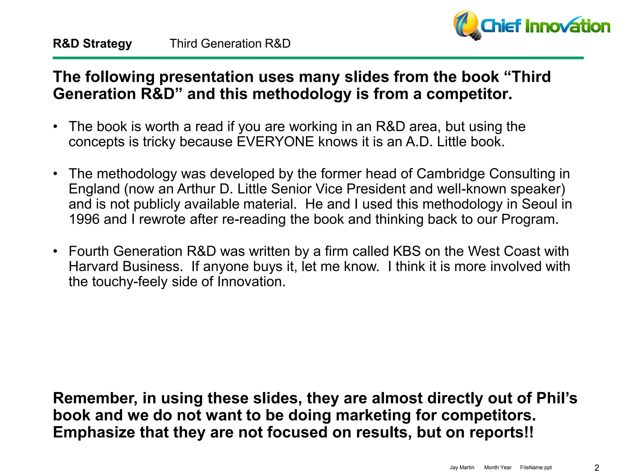 R&D Research & Development Strategy & Management | PDF