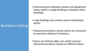 Structure cabling technologies for networking | PPTX