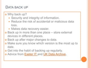 Research Data Management: An Introduction to the Basics | PPTX ...
