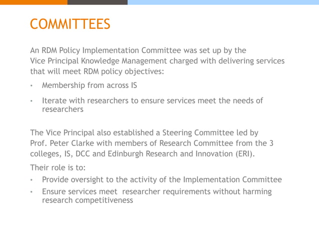 RDM Programme@Edinburgh | PPT