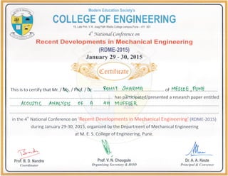 Rdme paper certificate | PPT