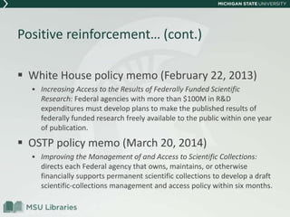 Research Data Management Fundamentals for MSU Engineering Students | PPT