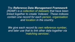 Reference Data Management Framework Overview Digital Booklet | PPTX