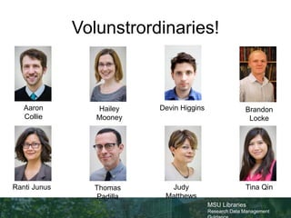 Research Data Management Guidance overview | PPTX