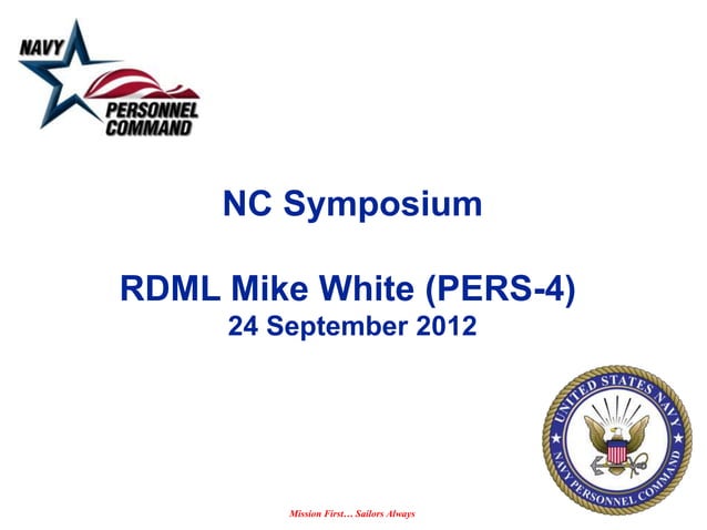 RADM White PERS 4 Manning and Distribution | PPTX | Business | Business ...