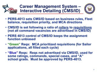 RADM White PERS 4 Manning and Distribution | PPTX