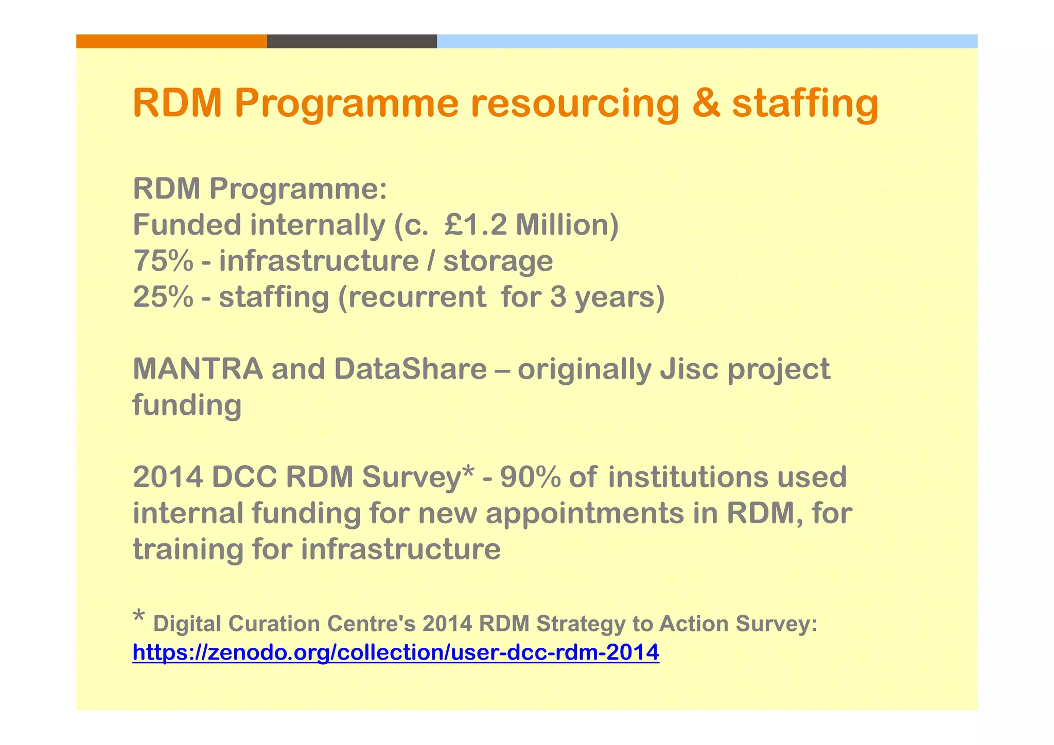 RDM programme @ Edinburgh an institutional approach | PPT