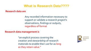 Research Data Management and Reproducibility | PPT