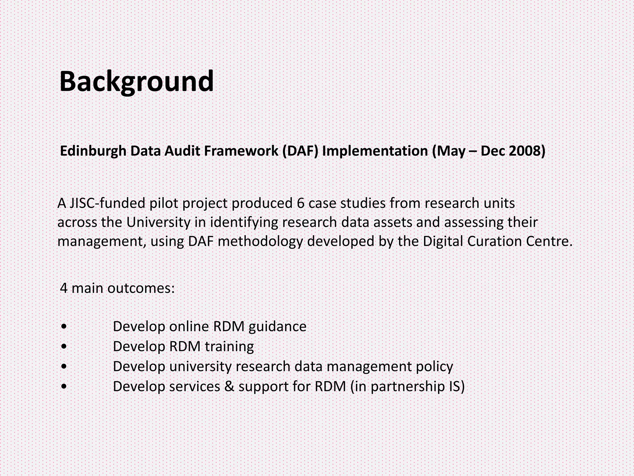 Research Data Management Roadmap@Edinburgh | PPTX | Data Storage and ...