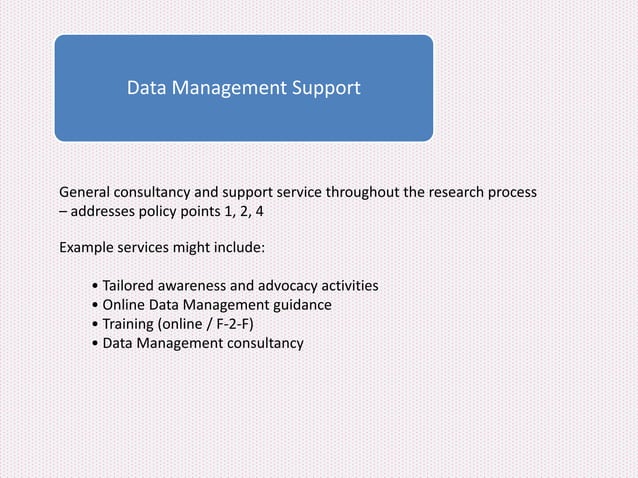 Research Data Management Roadmap@Edinburgh | PPTX | Data Storage and ...