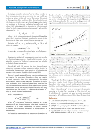Entropic Equation of the Condition of Simple Crystal Material-Crimson ...