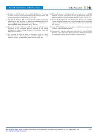 Ceramic Nanomaterials for High Temperature Applications -Crimson ...
