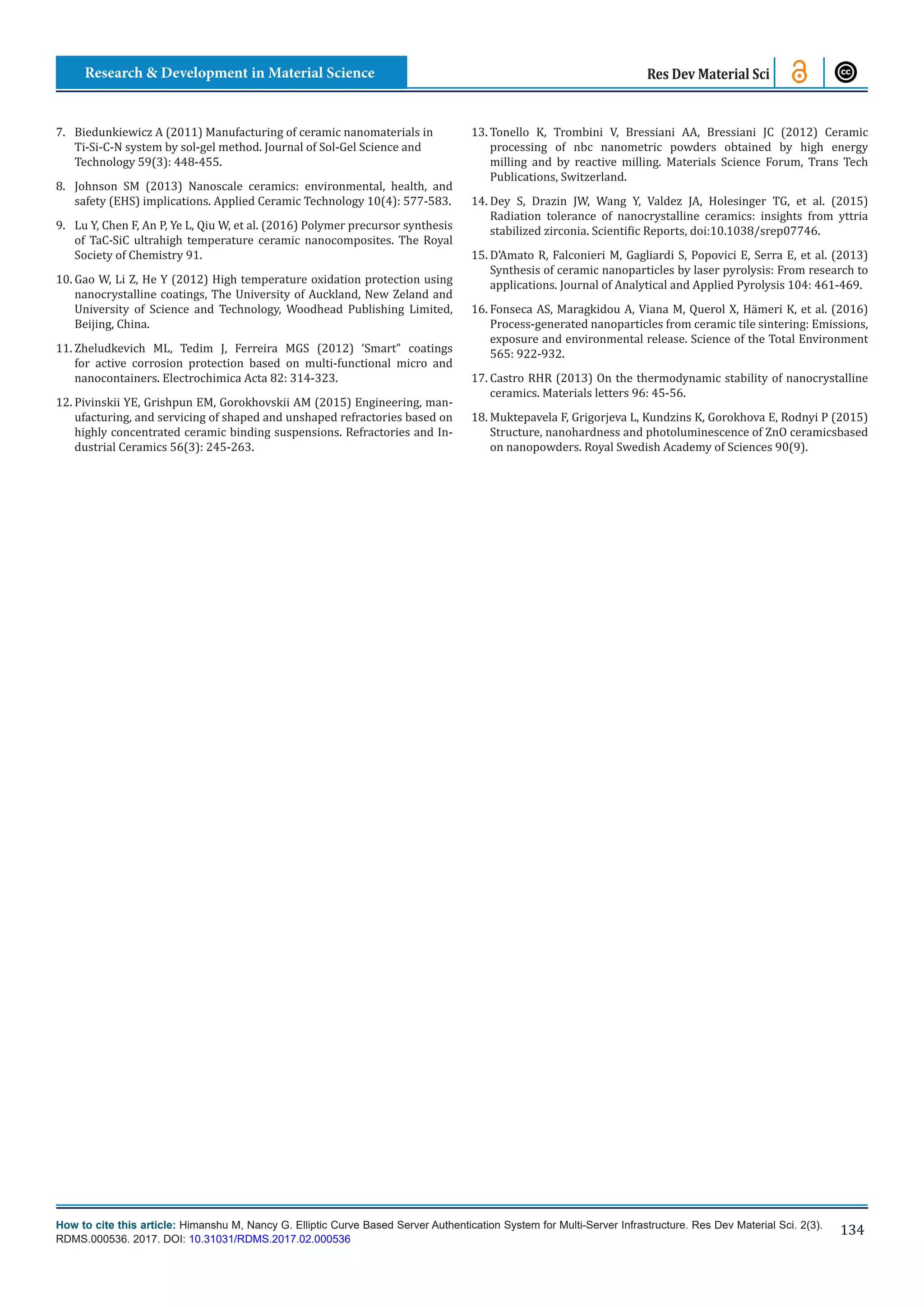 Elliptic Curve Based Server Authentication System for Multi-Server Infrastructure-Crimson ...