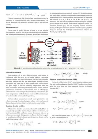 Electrochemical Investigation of Electrolyte & Anodic Materials for Sodium Ion Batteries ...