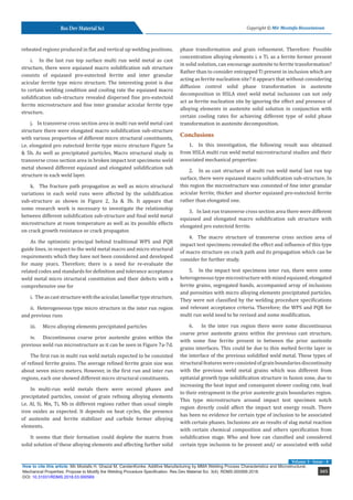 Additive Manufacturing by MMA Welding Process Characteristics and ...