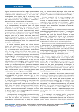 Additive Manufacturing by MMA Welding Process Characteristics and ...