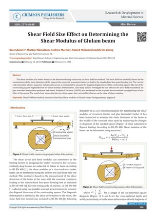Shear Field Size Effect on Determining the Shear Modulus of Glulam beam ...