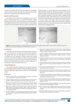 Investigation on Peritectic Layered Structures by Using the Binary ...