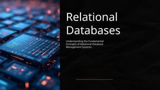 RDMSpresentation (Relational Databases Management System) | PPTX