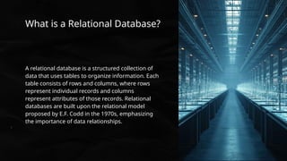 RDMSpresentation (Relational Databases Management System) | PPTX