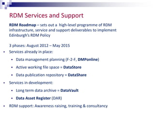 RDM through a UK lens - New Roles for Librarians? | PPT