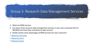 Research data Management Workshop | PPT