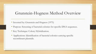 Grunsteinhogness and Benten- Davis plaque method | PDF