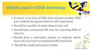 rDNA Boyer and Cohen contribution to rna technology.pptx