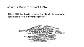 rDNA Boyer and Cohen contribution to rna technology.pptx