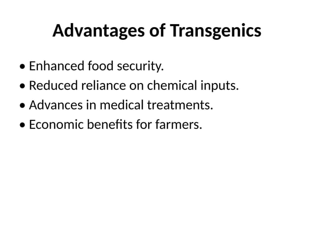 Transgenic animals and plants in rdna technology | PPT