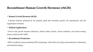 production of recombinant human growth factor | PPTX