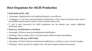 production of recombinant human growth factor | PPTX